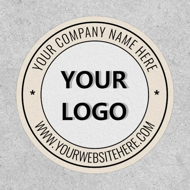 Custom Logo and Text Patch Promotional Your Design | Zazzle