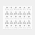 Custom logo and text square fabric clothing labels | Zazzle