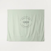 Custom Logo backdrop Company branding Green | Zazzle