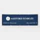 Custom Logo Blue Equestrian Stall Horse Show Banner | Zazzle