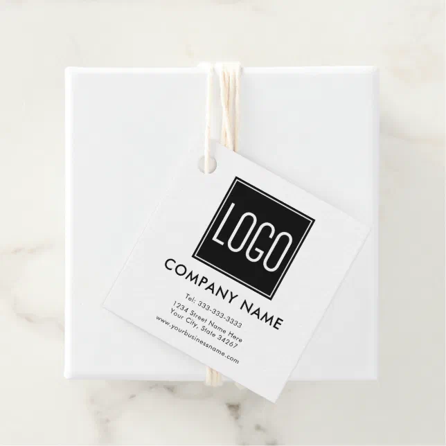 Custom Logo Boutique Retail Price Favor Tags | Zazzle
