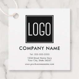 Custom Logo Boutique Retail Price Favor Tags | Zazzle