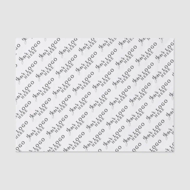 Custom Logo Branded Business Packaging Tissue Paper | Zazzle