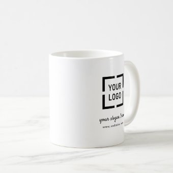 Custom Logo branded promotional Coffee Mug | Zazzle