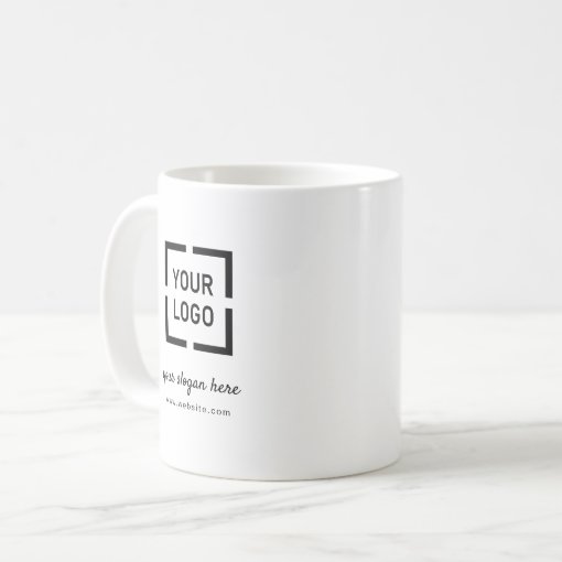 Custom Logo branded promotional Coffee Mug | Zazzle