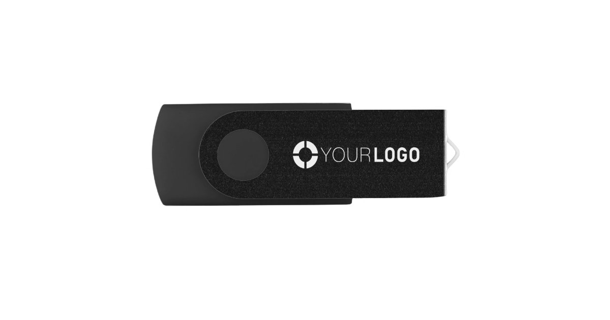 Custom Logo branded promotional Flash Drive | Zazzle