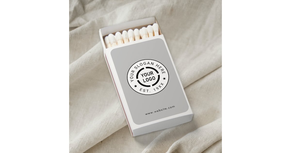 Custom Logo branded promotional Matchboxes | Zazzle