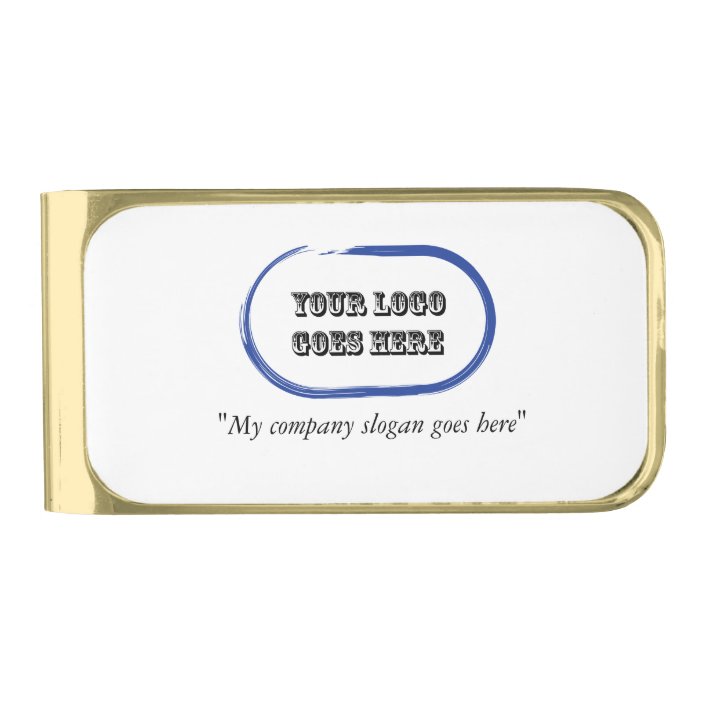 Custom Logo Branded & Slogan Money Clip | Zazzle.com