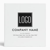 Custom Logo Business 3 Ring Binder | Zazzle