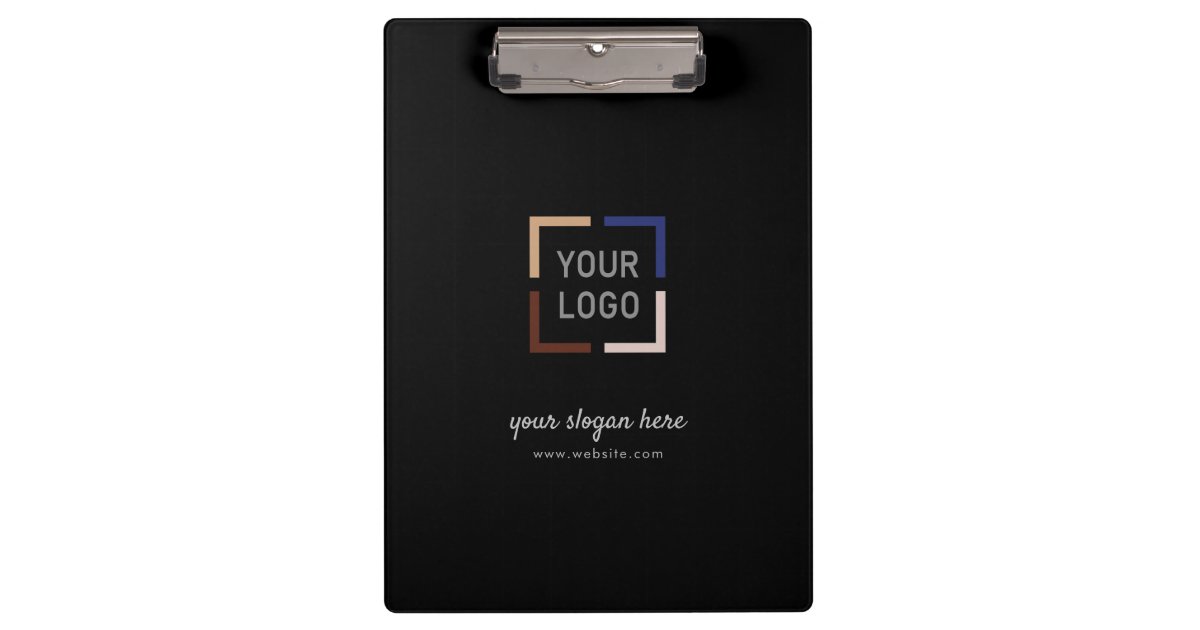 Custom Logo business branded Clipboard | Zazzle
