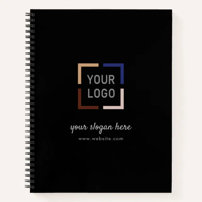 Custom Logo business branded Notebook | Zazzle