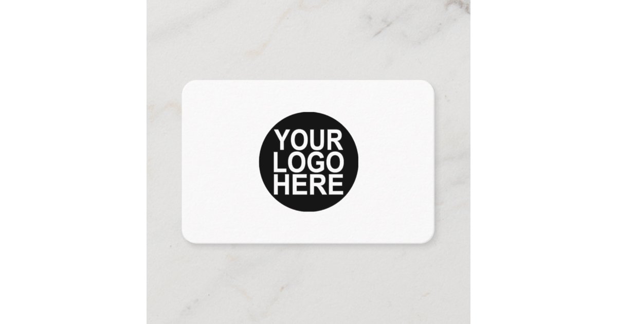 Custom logo business cards - any color background | Zazzle