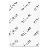 Custom Logo Business Company Corporate Brand Basic Tissue Paper | Zazzle