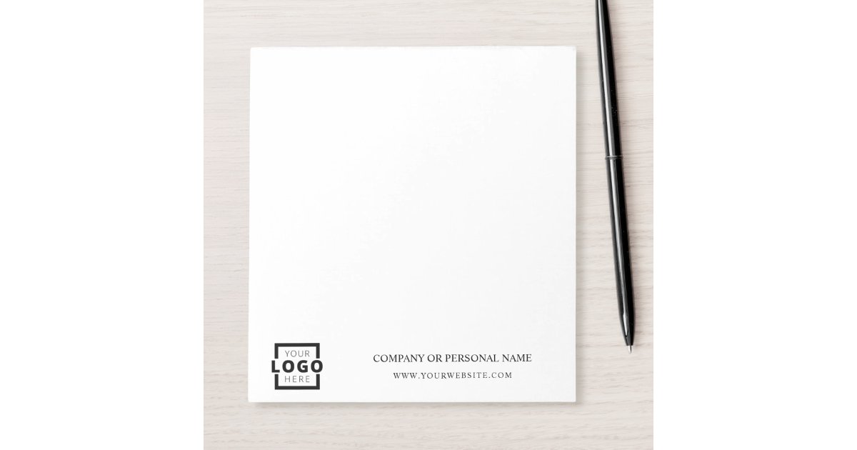 Custom Logo Business Company Promotional Gift Notepad | Zazzle