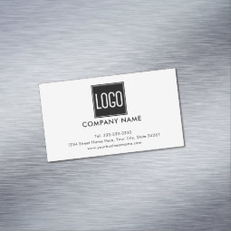 Custom Logo | Business Corporate Branding Business Card Magnet | Zazzle