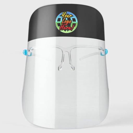 Custom Logo Business Crew Staff Employee Worker Face Shield | Zazzle