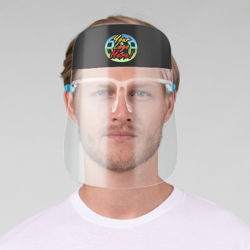 Custom Logo Business Crew Staff Employee Worker Face Shield | Zazzle