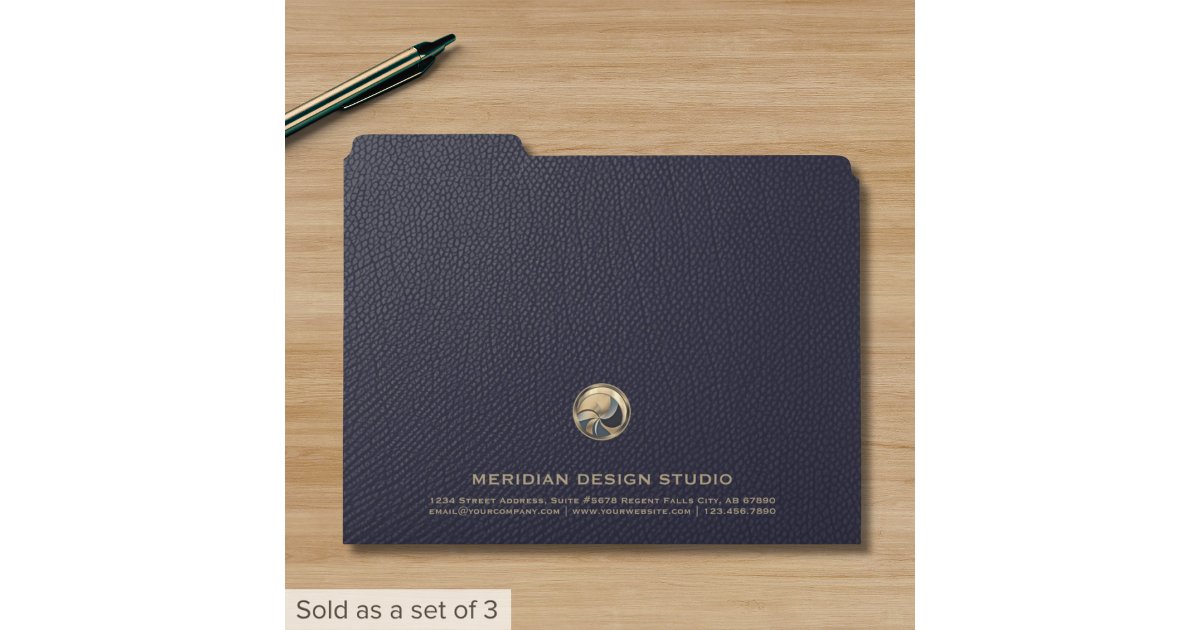 Custom Logo Business File Folder | Zazzle