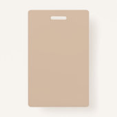 Custom Logo Business ID Employee | Beige Badge | Zazzle