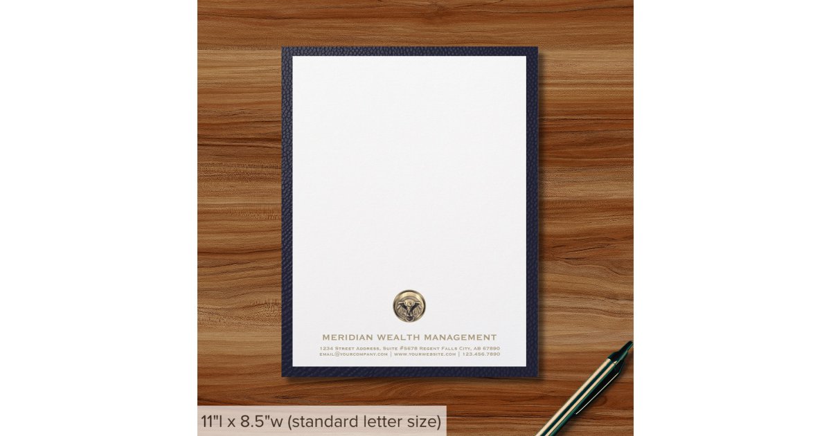 Custom Logo Business Letterhead | Zazzle
