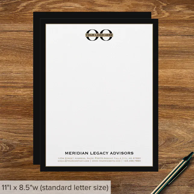 Custom Logo Business Letterhead | Zazzle