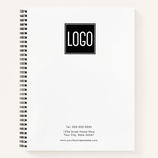 Custom Logo | Business Notebook | Zazzle.com