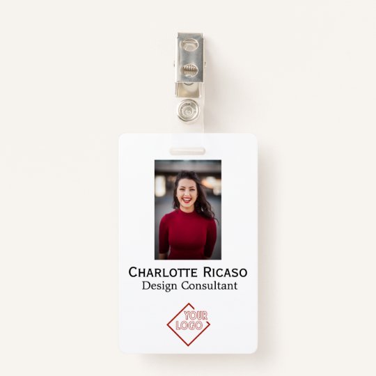 Custom Logo Business Personalized Badge | Zazzle.com