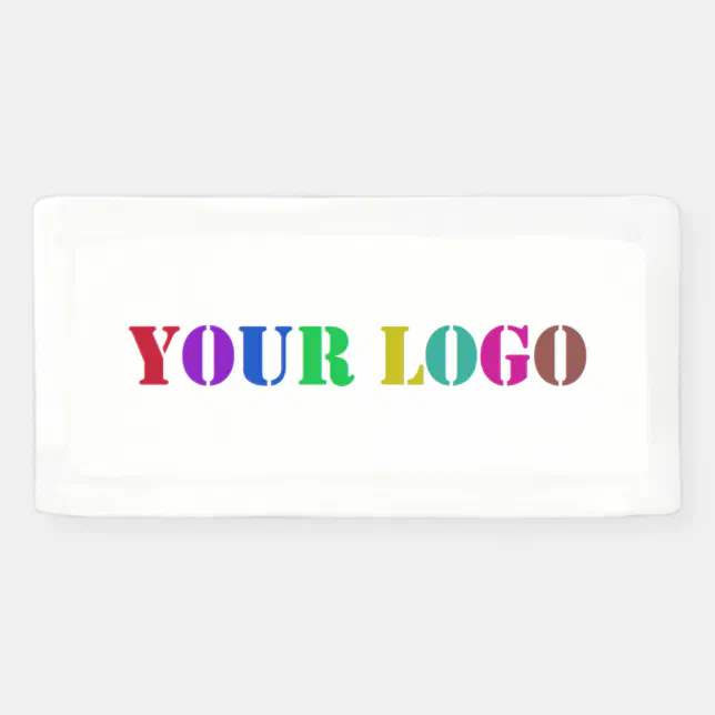 Custom Logo Business Promotional Banner Template | Zazzle