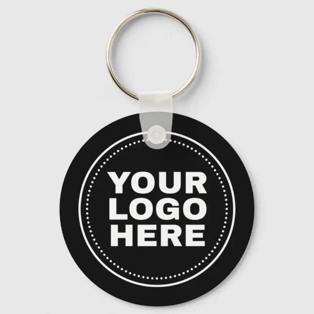 Custom Logo Business Promotional Keychain | Zazzle