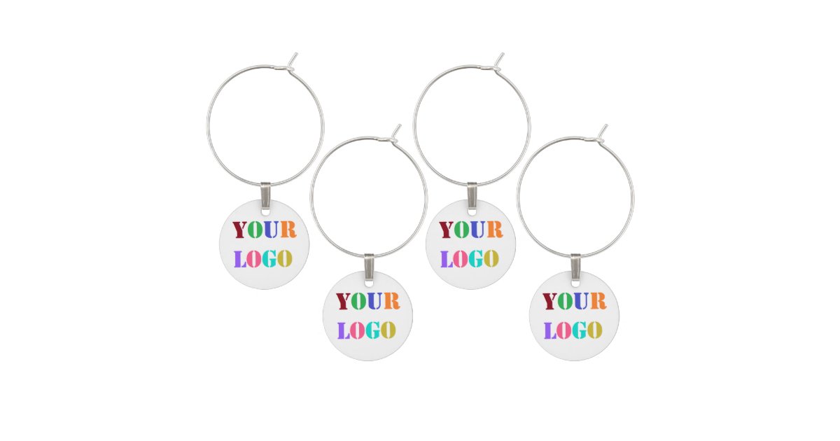 Custom Logo Business Promotional Wine Charms | Zazzle