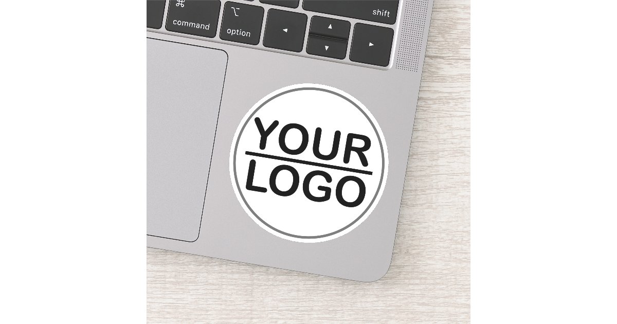 Custom logo business sticker | Zazzle