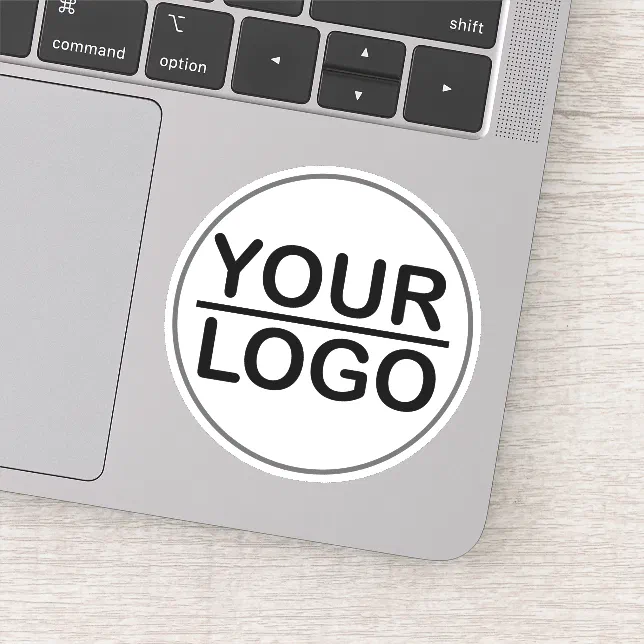 Custom logo business sticker | Zazzle