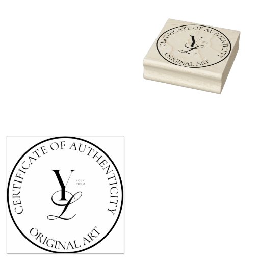 Custom Logo Certificate of Authenticity Stamp | Zazzle