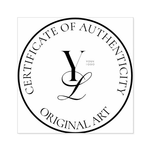 Custom Logo Certificate of Authenticity Stamp | Zazzle