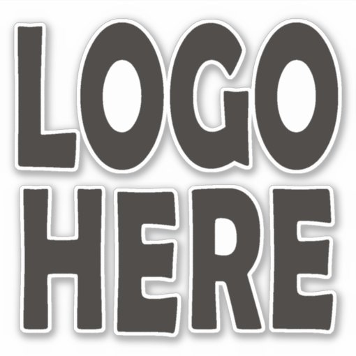 Custom logo. Change with your own logo Sticker | Zazzle