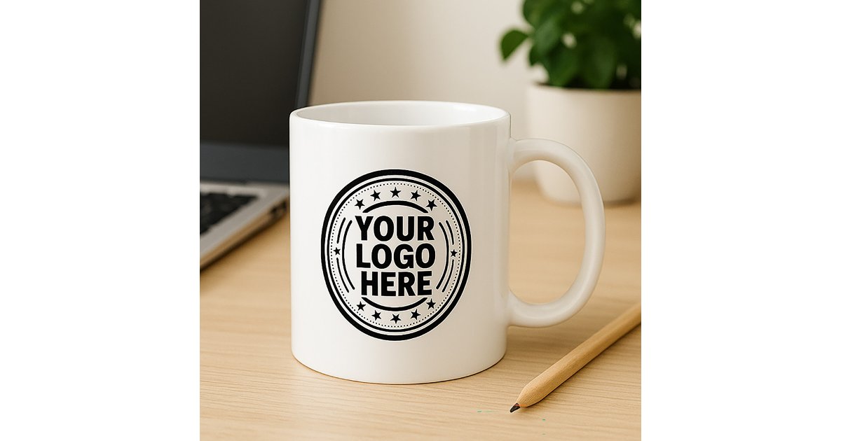 Custom Logo Coffee Mug | Zazzle