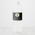 Custom Logo Company Black Business Corporate Water Bottle Label | Zazzle