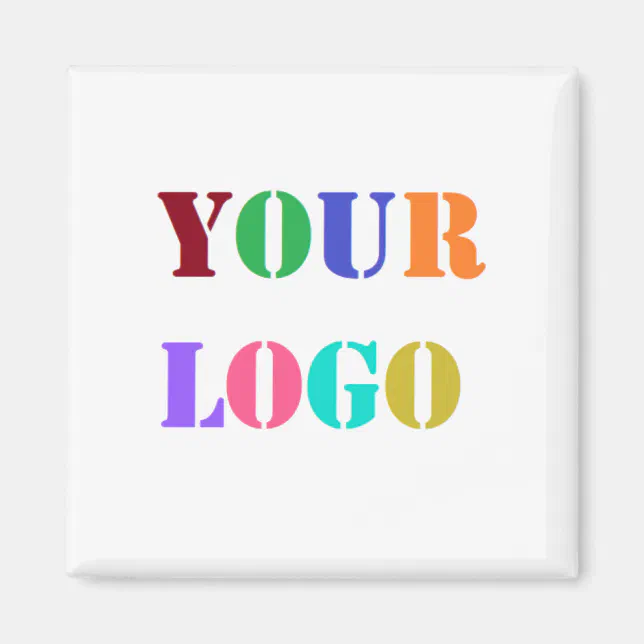 Custom Logo Company Business Promotional Magnet | Zazzle
