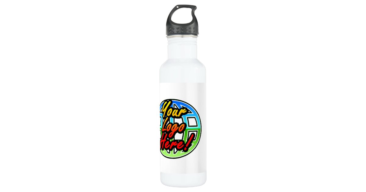 Custom Logo Corporate Water Bottle | Zazzle