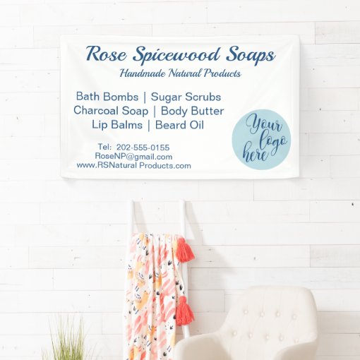 Custom Logo Craft Fair Booth Banner | Zazzle