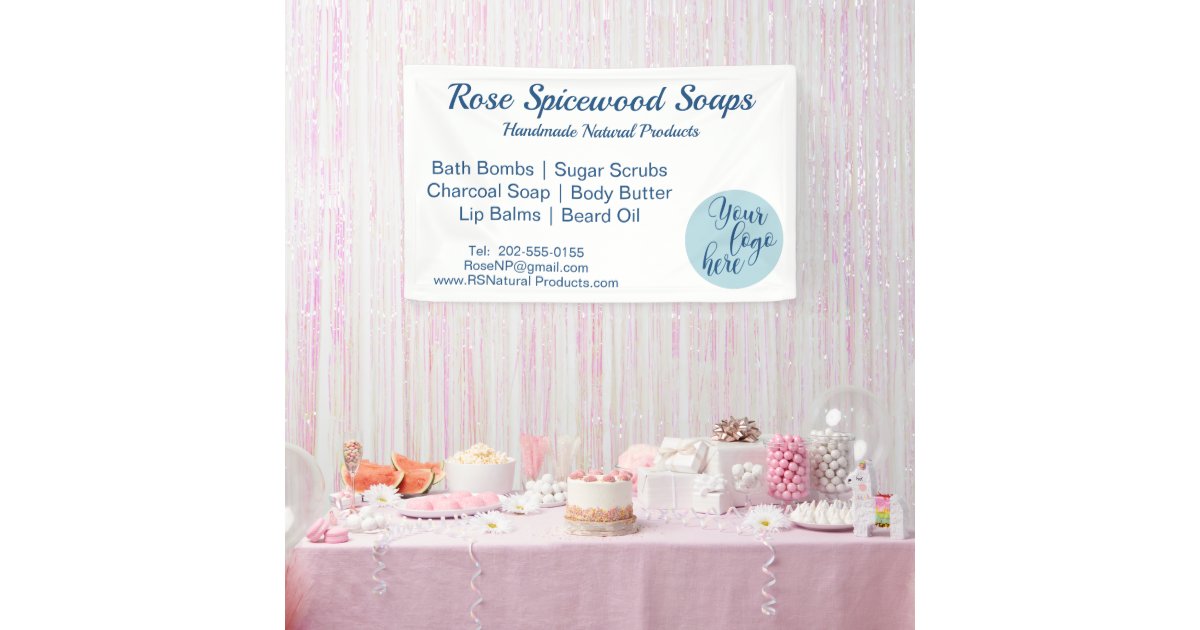 Custom Logo Craft Fair Booth Banner | Zazzle