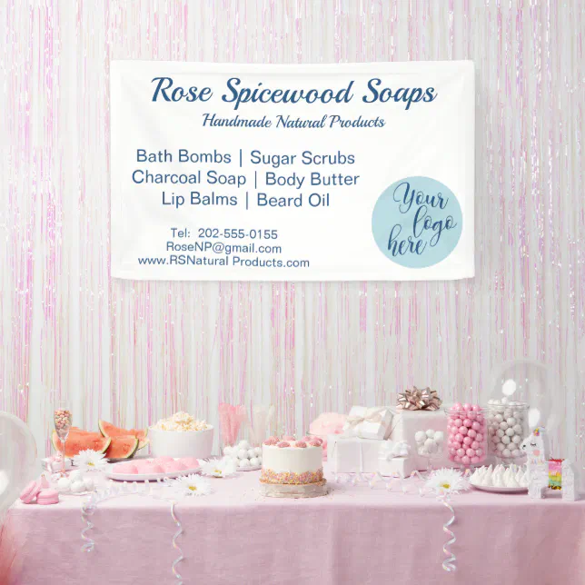 Custom Logo Craft Fair Booth Banner | Zazzle