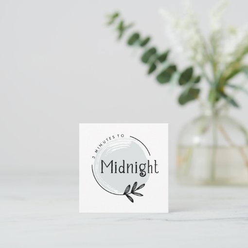 Custom Logo Design | Brooke Macrame Square Business Card | Zazzle