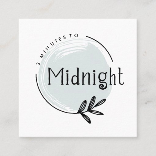 Custom Logo Design | Brooke Macrame Square Business Card | Zazzle