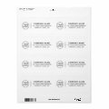 Custom logo elegant white business return address label | Zazzle