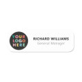 Custom Logo Employee Magnetic Or Safety Pin Name Tag | Zazzle