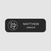 Custom Logo Employee Name Business Staff Name Tag | Zazzle