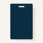 Custom Logo Employee Photo ID | Navy Blue Badge | Zazzle