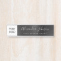 Custom Logo Executive Black Professional Door Sign | Zazzle