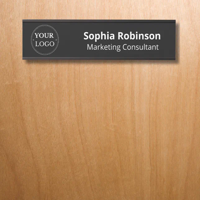 Custom Logo Executive Business Professional Door Sign | Zazzle